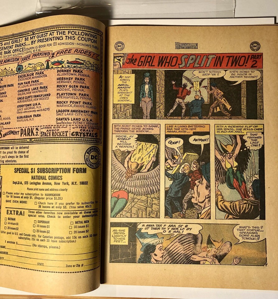 Hawkman #4 1st Appearance Of Zatanna RARE 1964 DC KEY REPRODUCTION ...