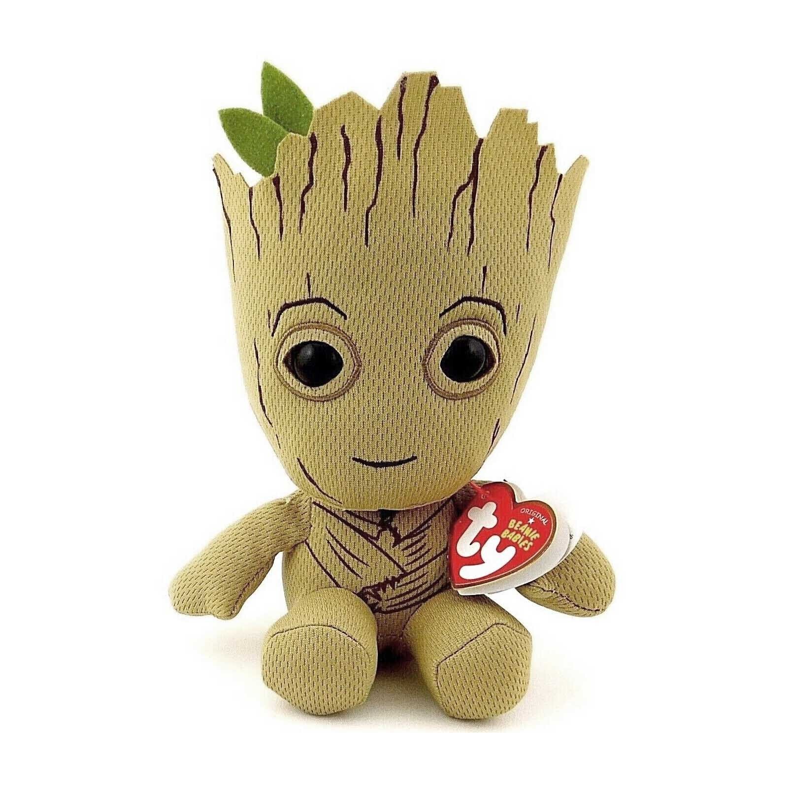 Ty Groot Plush Beanie Babies Marvel Guardians Of The Galaxy Toy ...