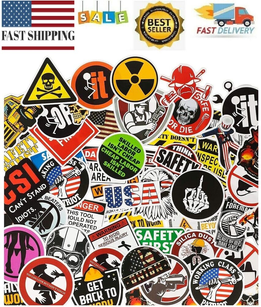 300 Pack Funny Hard Hat Stickers Construction Electrician Helmet Tool ...