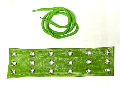 Genuine Leather Motorcycle Chaps Extender With Laces New Green Color 9 ...