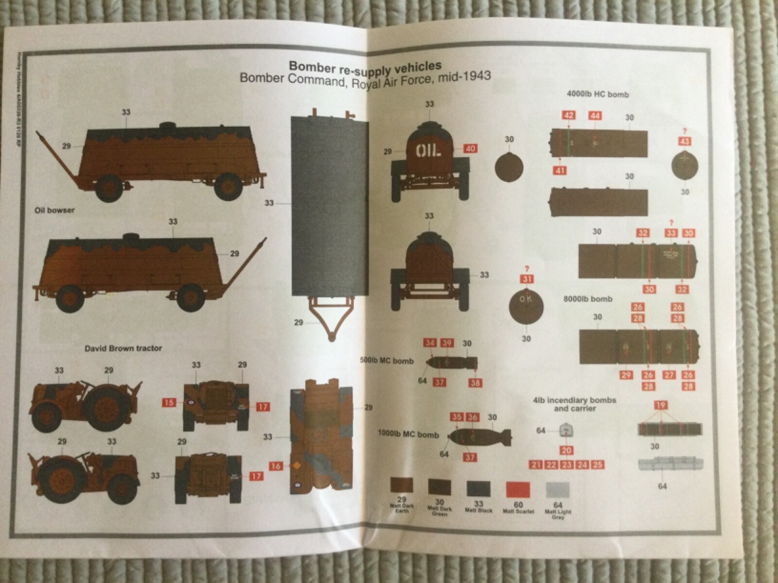 AIRFIX INSTRUCTION SHEET - WW11 RAF BOMBER RE-SUPPLY SET - 1/72 SCALE ...