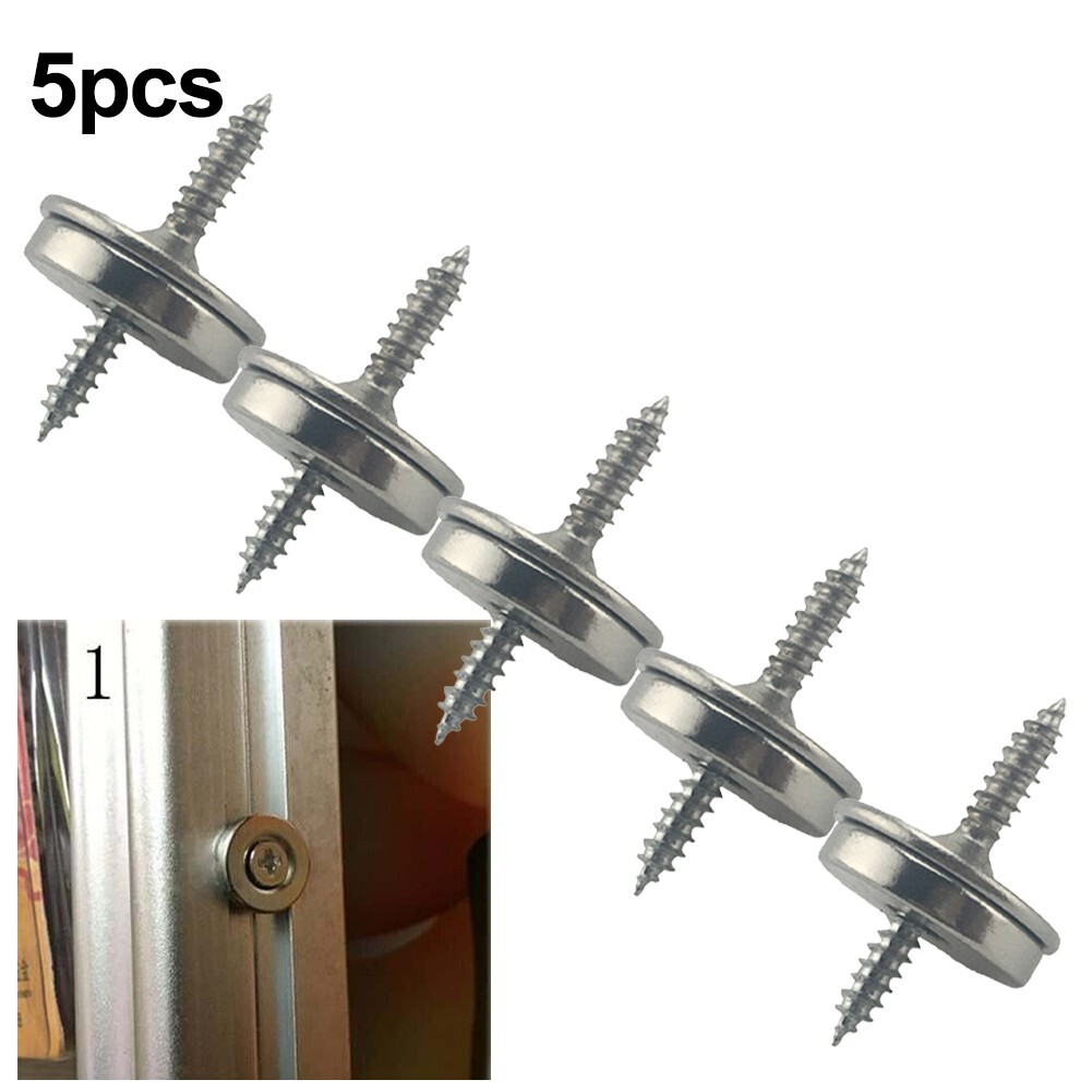 Magnetic Latch Magnetic Metal+Magnet 5SET Cupboard Door Fastener Latch ...