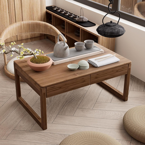 Japanese Floor Coffee Table,Bamboo Low Table,Japanese Tea Table for ...