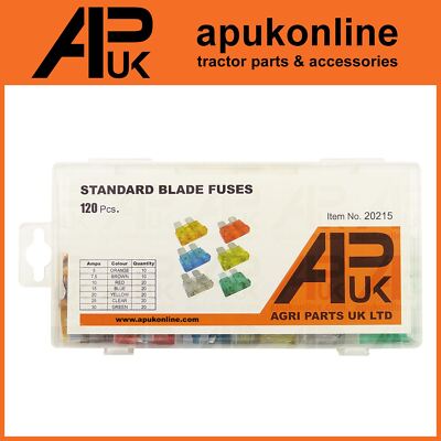 120pc Assorted Standard blade fuses for Ford New Holland Massey ...