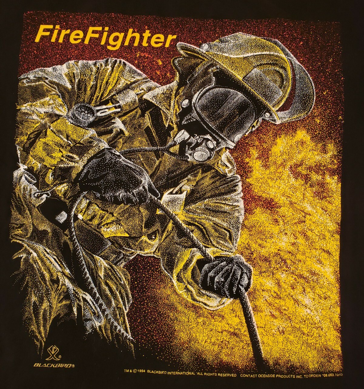 Vintage Backdraft Fireman Fire Rescue Firefighter T-S… - Gem