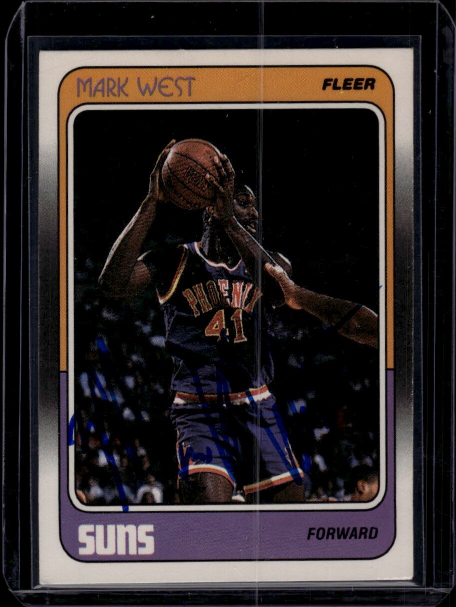 1988-89 Fleer #91 Autographed Mark West Trading Card | eBay