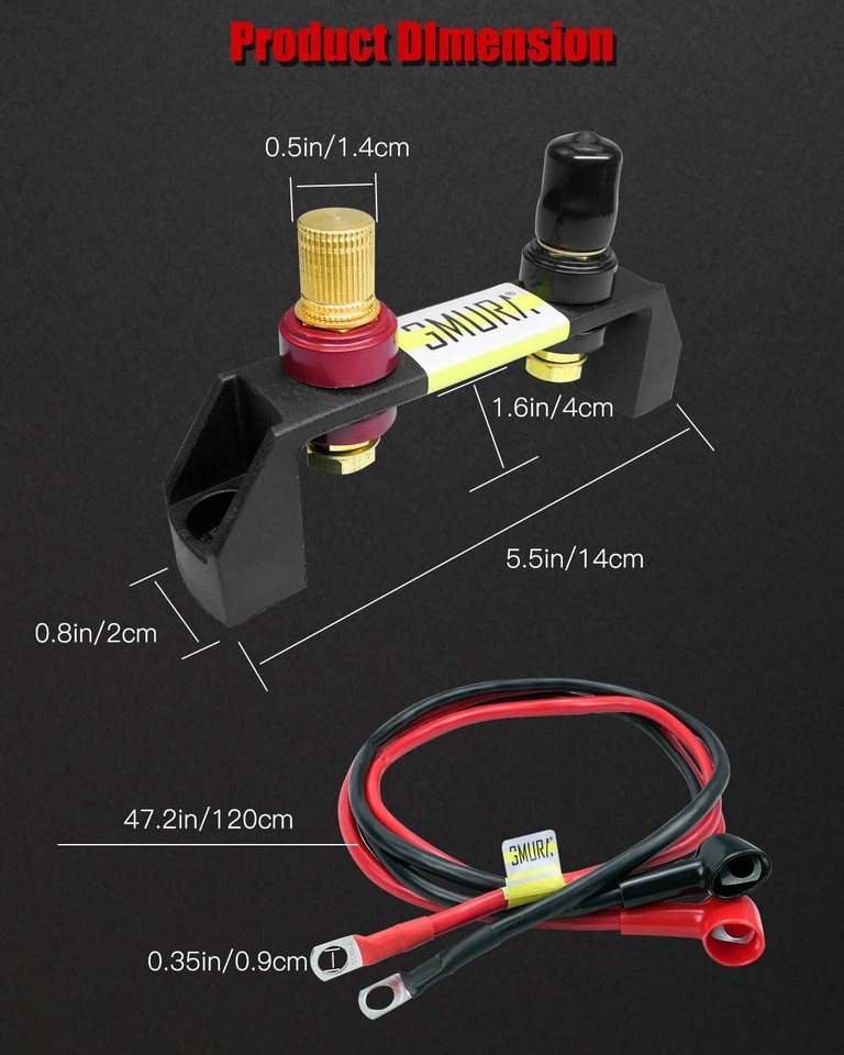Battery Jump Post Kit Waterproof Remote Battery Jumper Terminals W ...