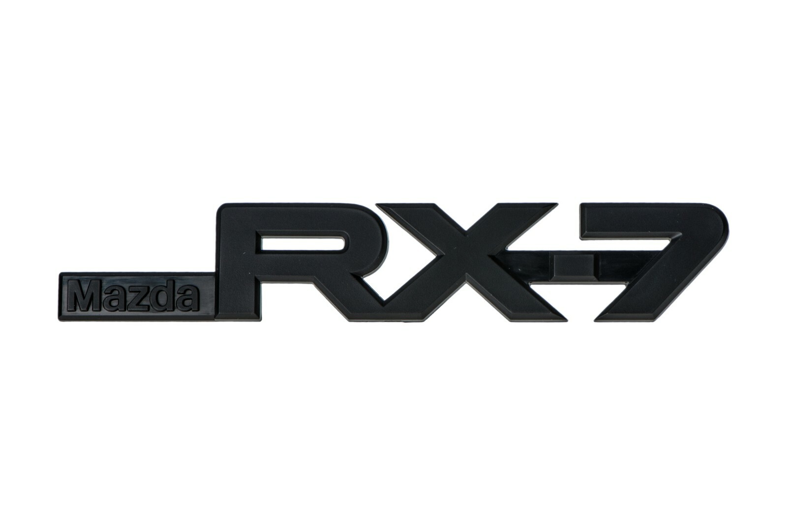 1986-1992 Mazda RX-7 "Mazda RX-7" Black Rear Emblem Ornament OEM NEW ...