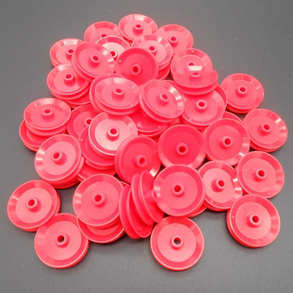 5Pcs 29MM Plastic Pulley Wheel Toy Wheel Flywheel Bore Aperture:4MM 3 ...