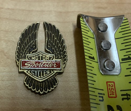 Small Vintage Harley-Davidson Sportster Winged Bar & Shield 1.5 inch ...