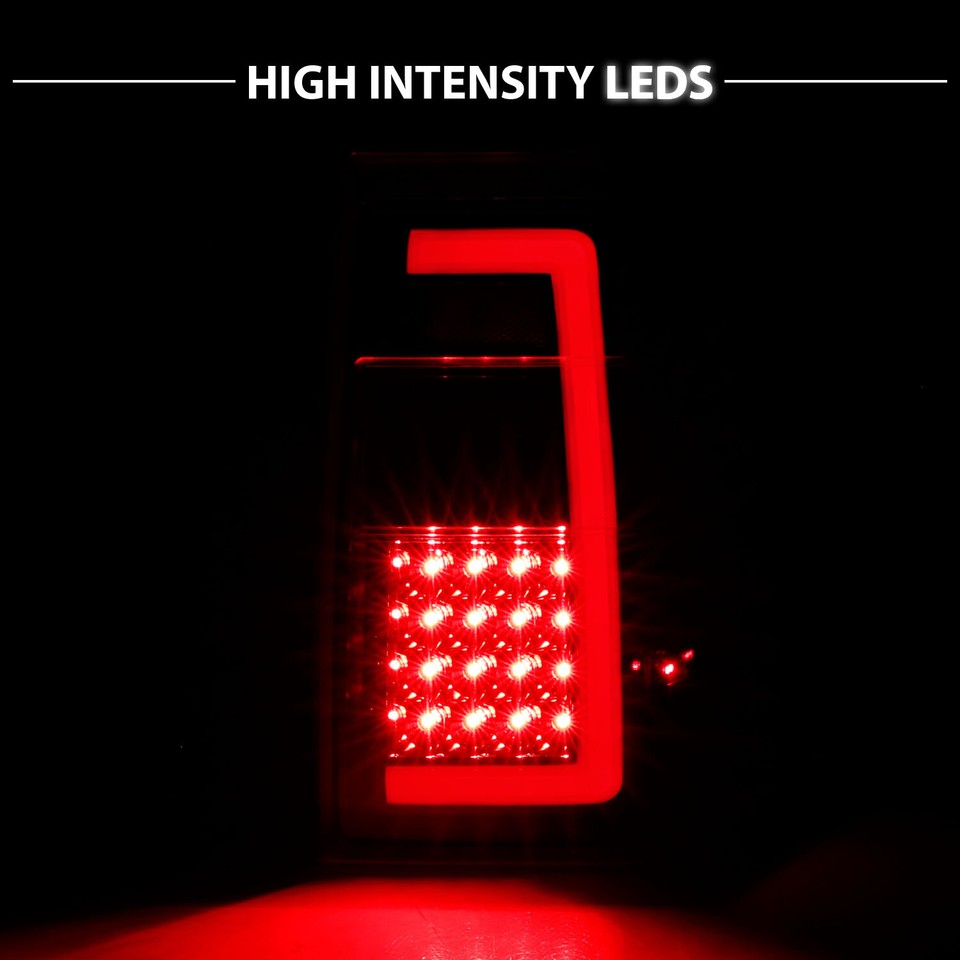 2007-2017 Ford Expedition LED C Bar Black Tail Lights Replacement Pair ...