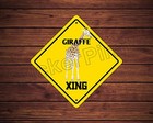 *Aluminum* Giraffe Crossing Funny Metal Novelty Sign 12"x12" | eBay