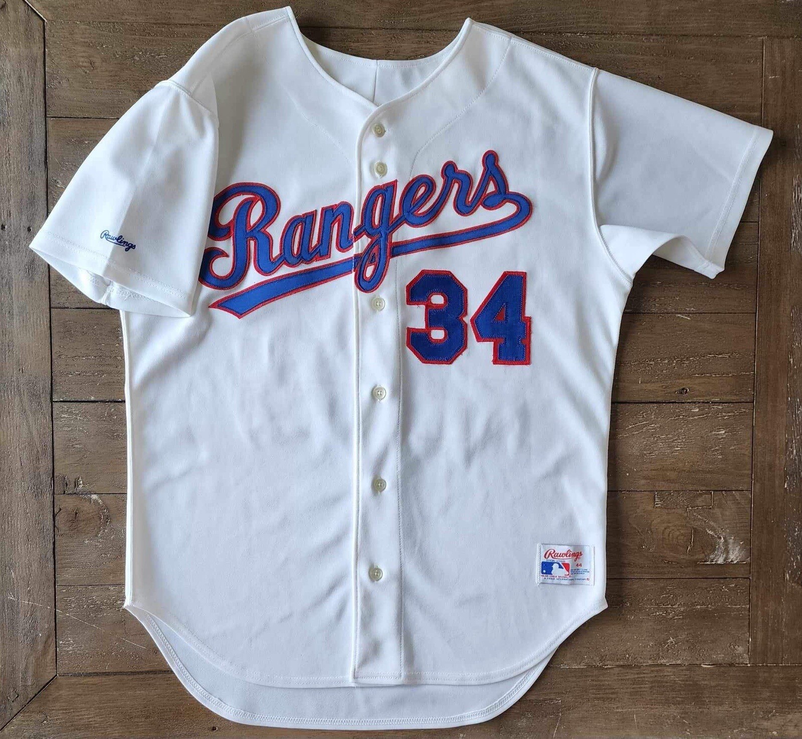 Vintage Rawlings Texas Rangers Nolan Ryan’s #34 Official MLB Jersey ...
