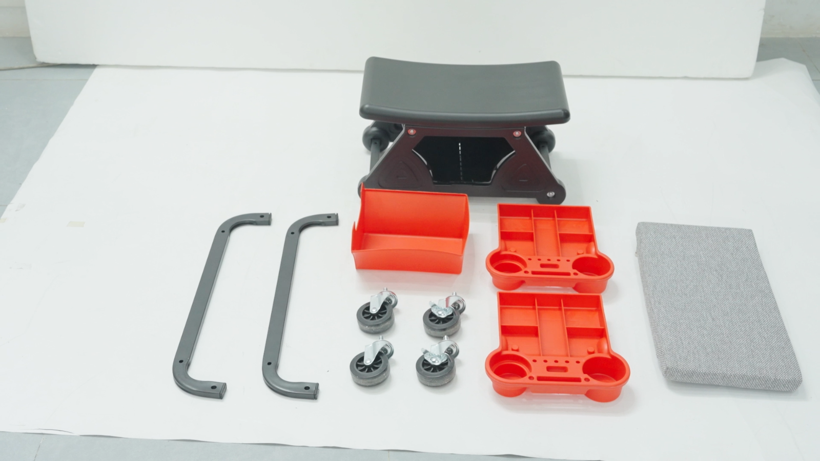 Mechanic Stool Creeper Detailing Seat Rolling Garage Shop Repair Tools ...