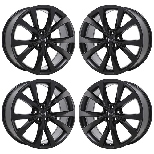 21" FORD EDGE SATIN BLACK WHEELS RIMS FACTORY OEM 10048 2015-2019 SET ...