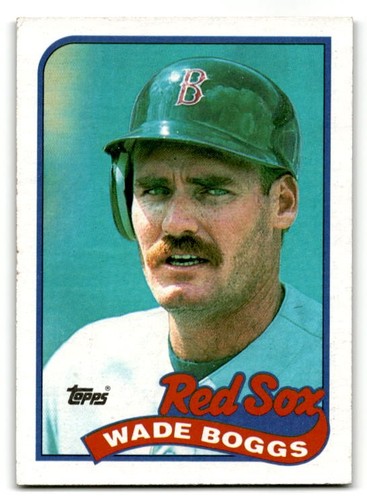 1989 Topps 600 Wade Boggs Boston Red Sox Ebay