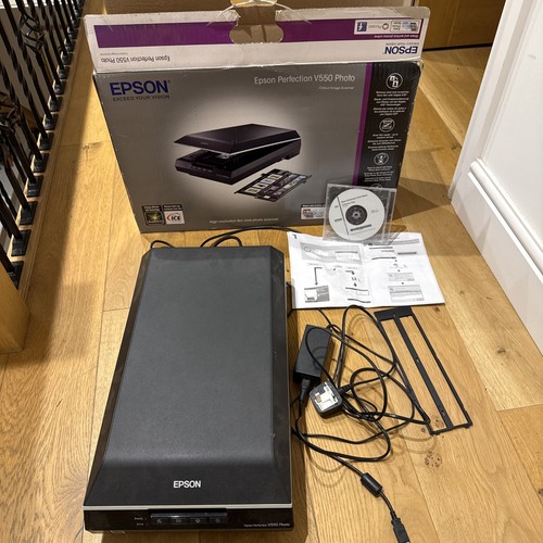 Epson Perfection V550 Photo Colour Image Scanner Box Instructions ...