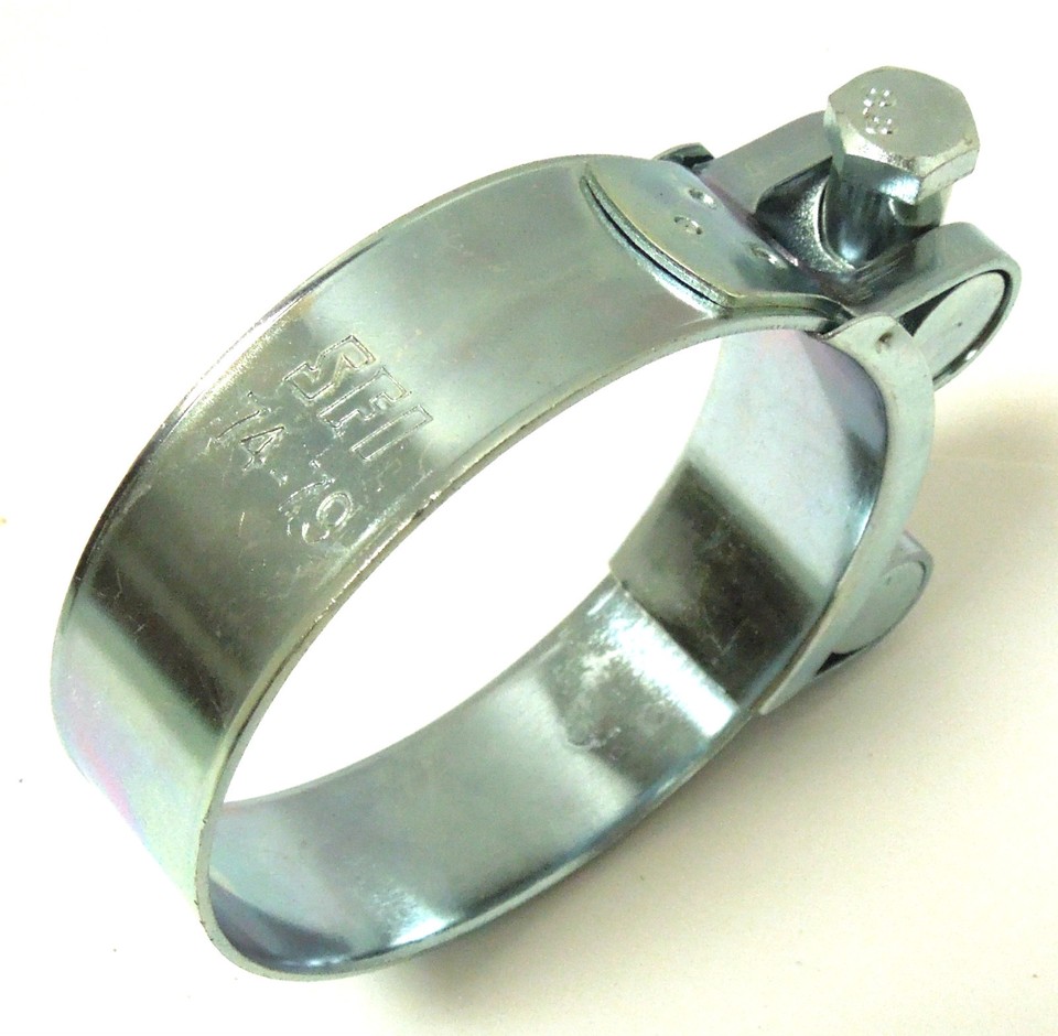 One Bolt Hose Clamp T-Bolt Zinc 68 ~ 73mm, 2-11/16" ~ 2-7/8"