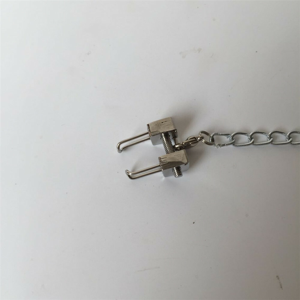 Stainless Steel Nose Shackle Clamp Clip Nose Hook Gear With Chain | eBay