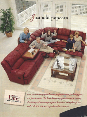 1996 Lane Action Furniture Recliner Seats Home Decor vtg Print AD ...