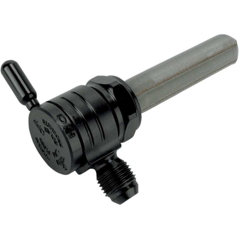 Golan Black 76-3126-BLK Click-Slick 22mm 6-AN Fitting Fuel Petcock ...