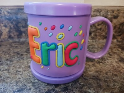 Name: ERIC- NEW Personalized Kids Childs Mug Cup Plastic 10oz. 3D John ...