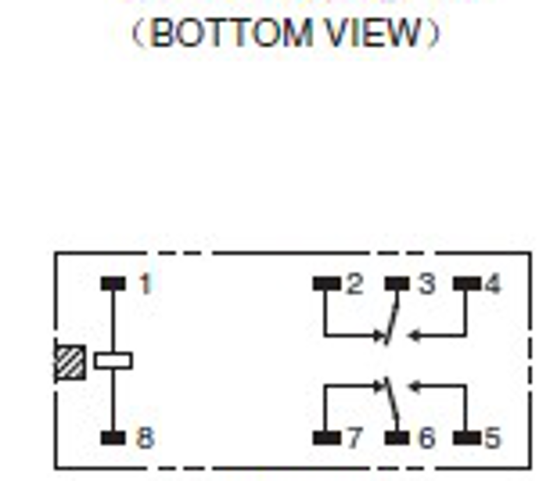 Omron G2R-2 PCB Power Relays 5V - 12V - 24V DC Coils - 5A DPCO/DPDT ...