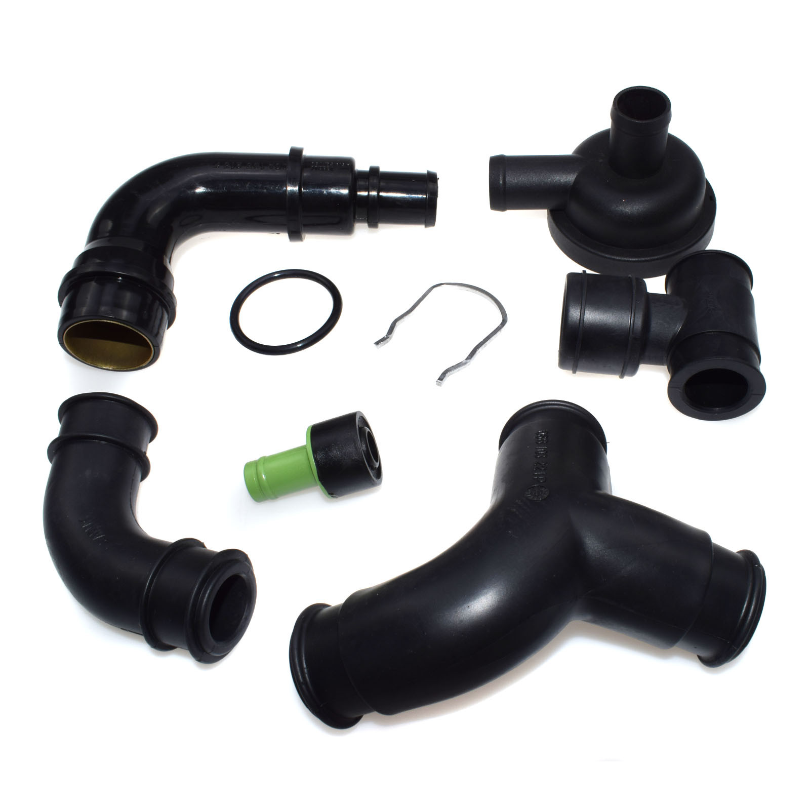 Breather Tube Vent Hose Crank Case Valve Set For Audi VW 06B103221P ...