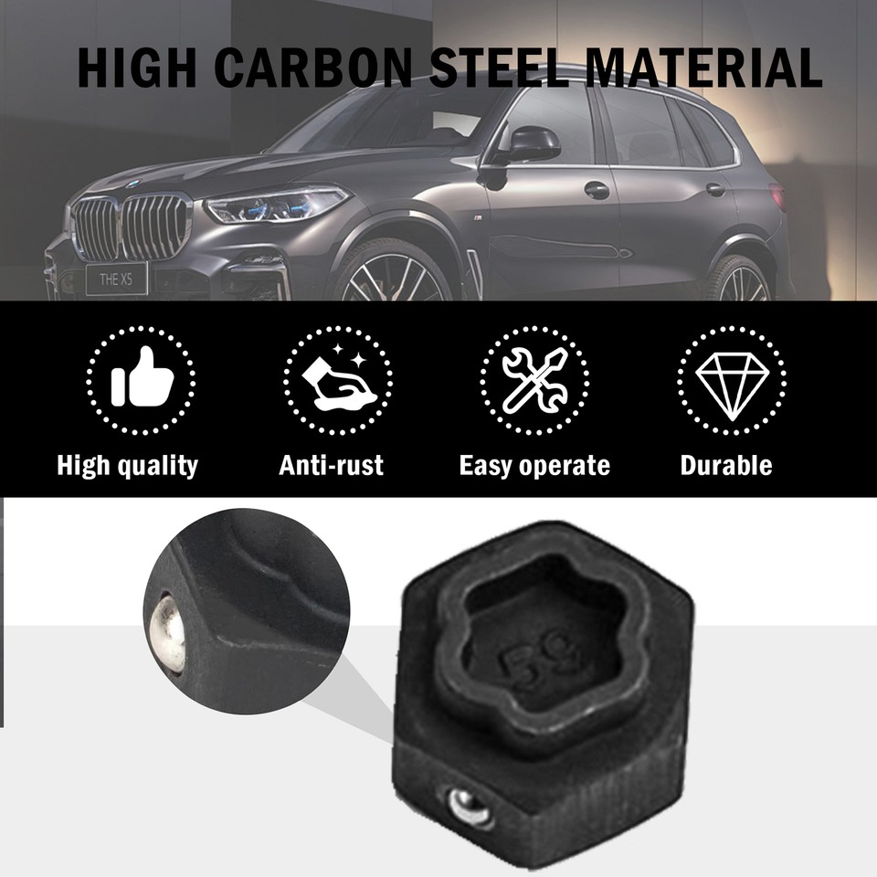 22Pc BMW Wheels Locks Socket Anti-Theft Wheel Locking Bolt Nut Key ...