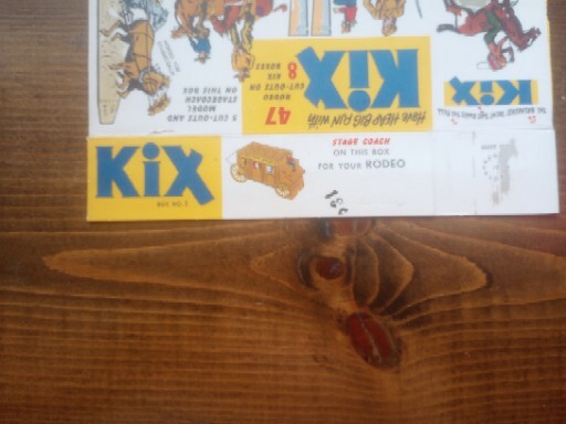 Vintage Kix Cereal "Stagecoach" Cut Out From A Cereal Box ( F142 ) | eBay