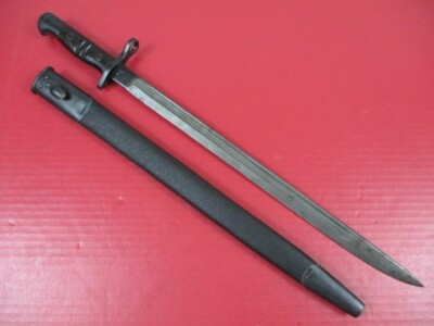 WWI British Army P1913 Bayonet Remington 1916 w/Scabbard M1917 or P1914 ...