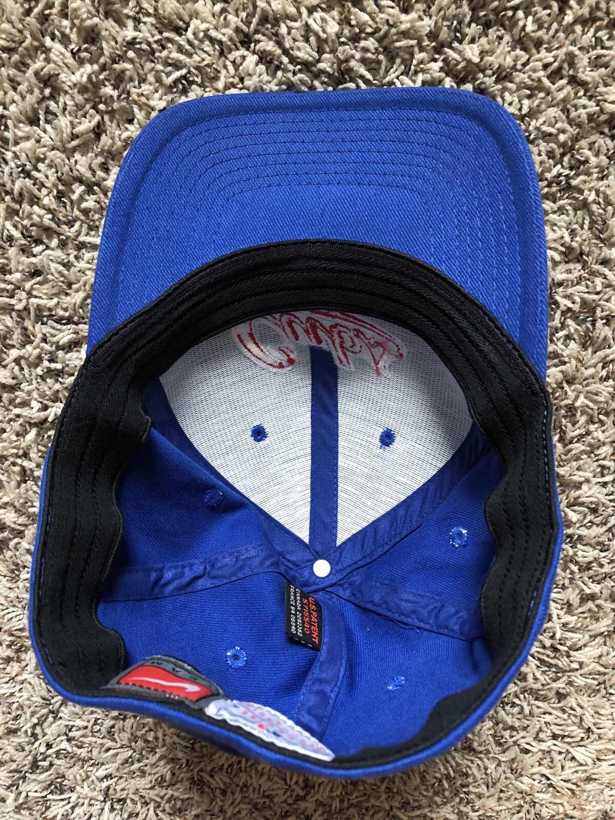 Nike Team Chicago Cubs Retro Cursive Logo Swoosh Blue Hat MLB OSFA EUC ...