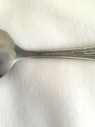 Fairfield Silver Plate Alpha 1910 ? Vintage Baby Spoon Keepsake Shower ...