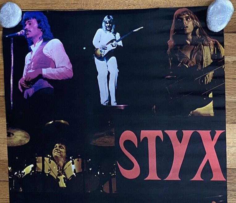 Rare Latino Production 1980's Original STYX Live Poster Tommy Shaw 20 ...