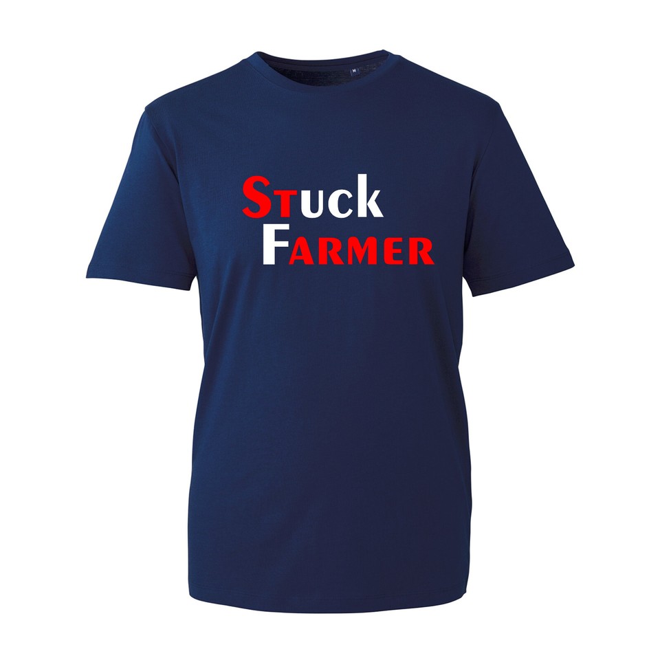STUCK FARMER FUNNY MENS T SHIRT ANTI-LABOUR STARMER JOKE DESIGN UNISEX ...