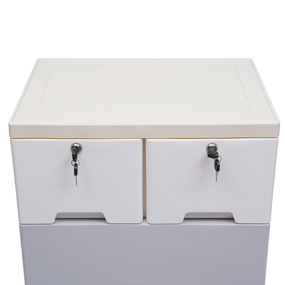 6 Drawer 5 Layer Stackable Storage Cabinet Bedroom Toy Clothes Chest W ...