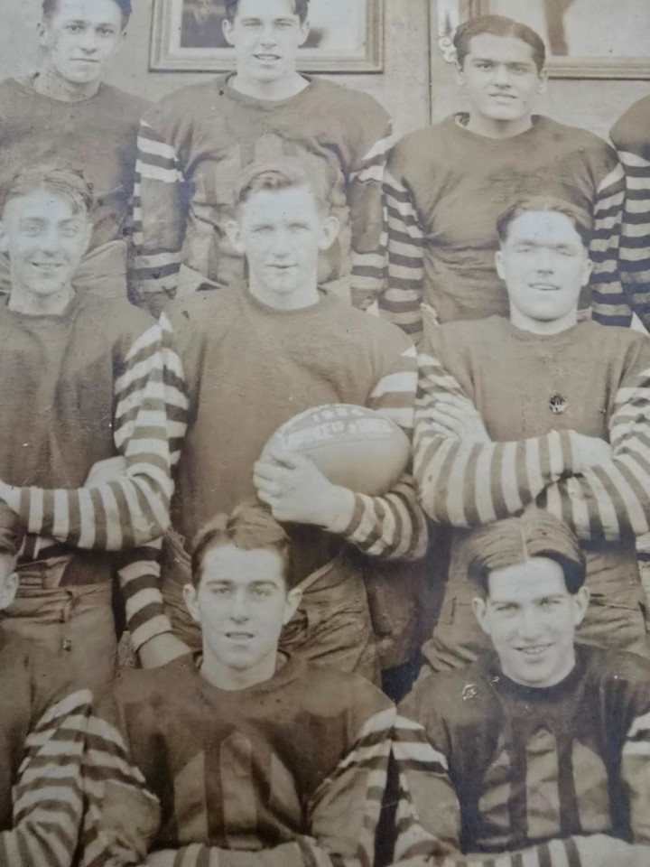 Antique 1924 Lawrence High School MA Football Large Team Photograph | eBay