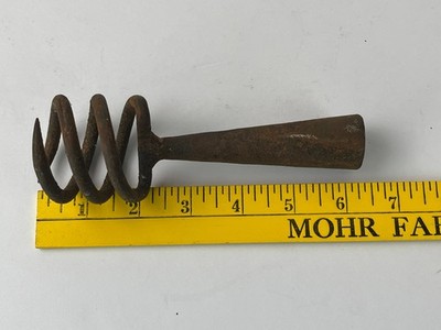 Antique Civil War CANNON WORM Hand Forged Bore 2" Dia | eBay