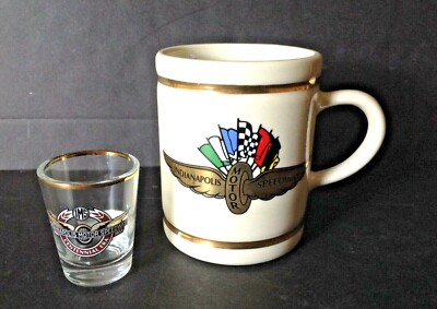 Pair Vintage "INDIANAPOLIS MOTOR SPEEDWAY" 500 Winners Coffee Mug and ...