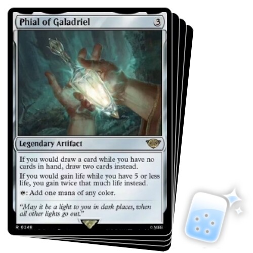 PHIAL OF GALADRIEL X4 The Lord Of The Rings Magic MTG MINT CARD | eBay