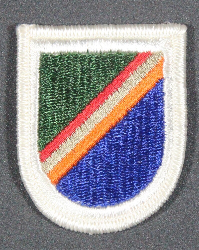 Army Ranger Beret Patch PWRR Cloth Beret Patch, Olive Green On Black