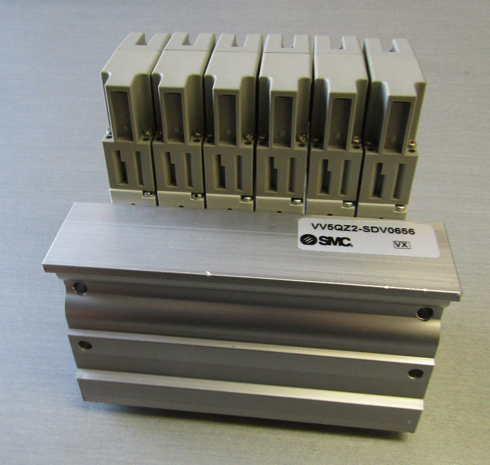 SMC VQZ2150B-5Y01-Q pneumatic valve assembly 6 bank | eBay UK