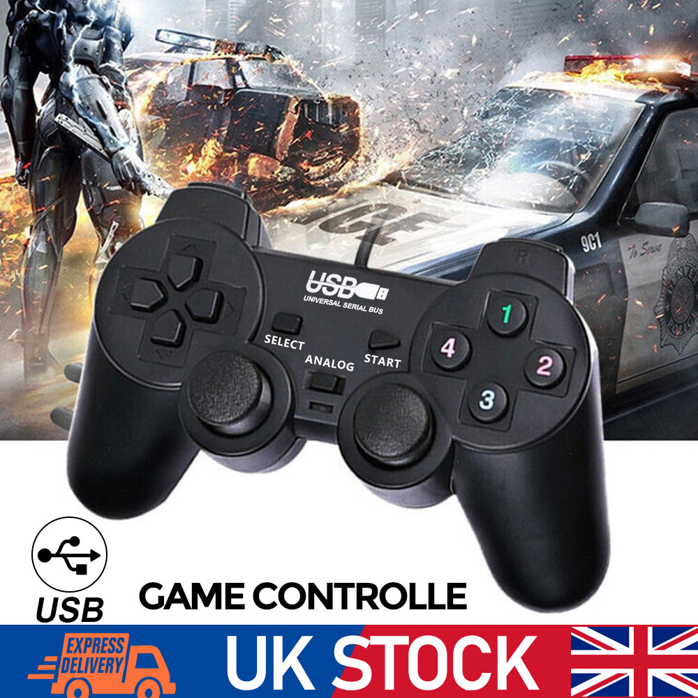 Wired Game Controller Gamepad Joystick Joypad USB for Laptop PC ...