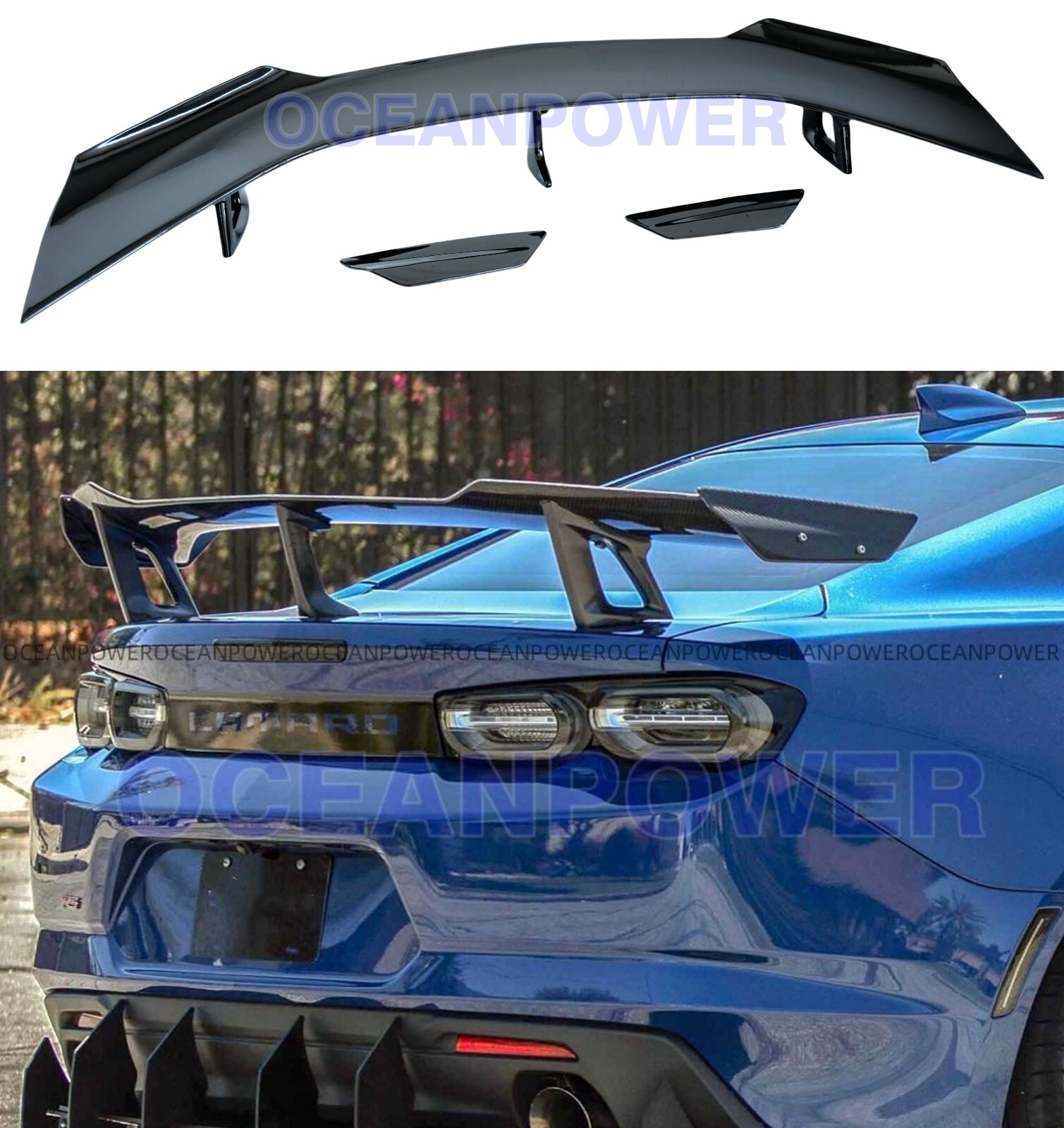For Chevy Camaro 2016-2024 ZL1 1LE Style 2D Rear Trunk Spoiler Wing ...