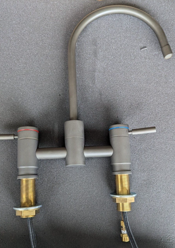 Waterstone Faucets 7800-GR Parche Bridge Faucet, Graphite | eBay