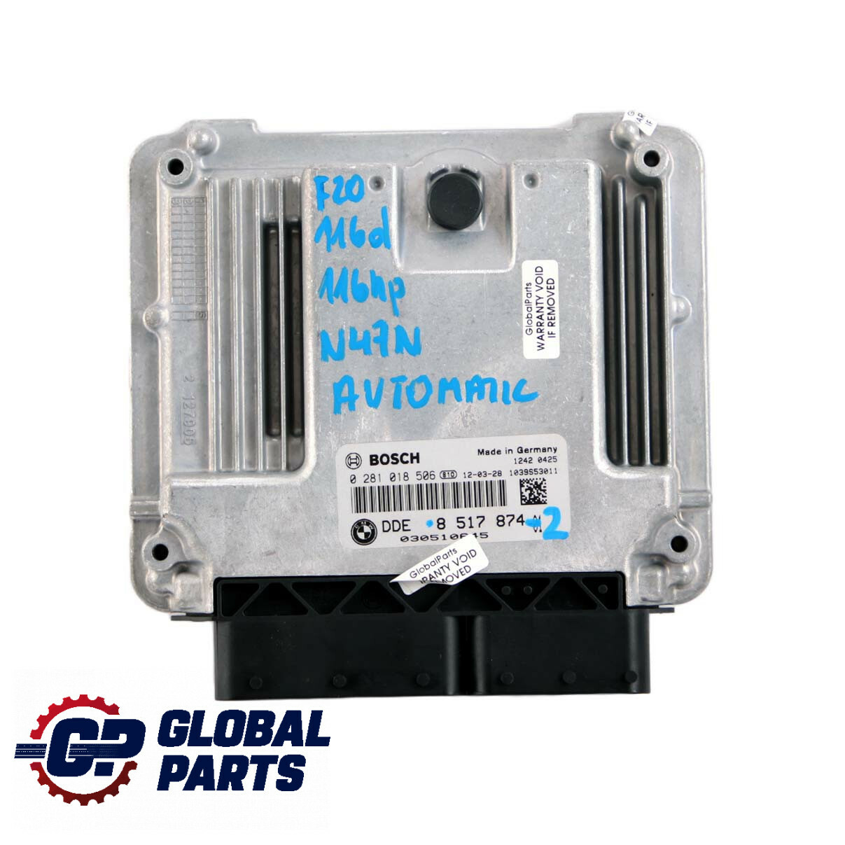 BMW 1 Series F20 F21 116d N47N 116HP ECU Kit DDE 8517874 + Key + FEM ...