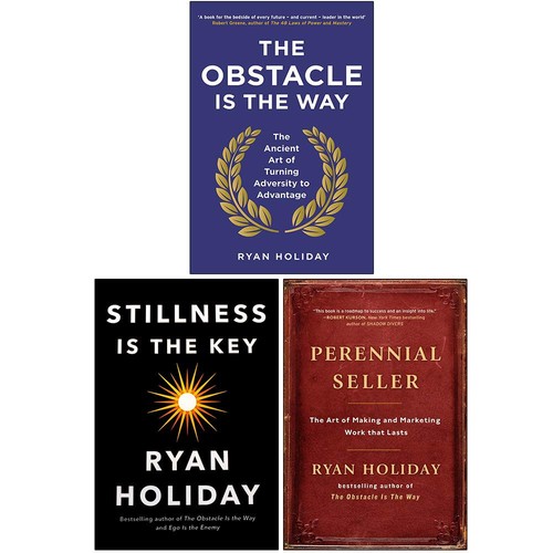 Ryan Holiday Collection 3 Books Set (The Obstacle is the Way, Sti ...