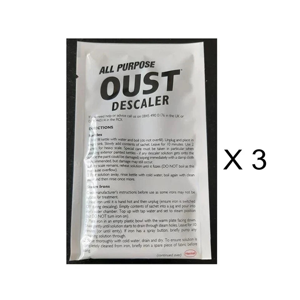 OUST ALL PURPOSE DESCALER KETTLE IRON LIMESCALE REMOVER CLEANER DE ...