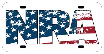 NRA NATIONAL RIFLE VEHICLE LICENSE PLATE FRONT BACK AUTO TAG Made in ...