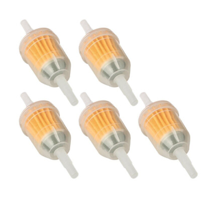 5* Motor Inline Gas Oil Fuel Filter Small Engine Plastic For 1/4'' 6 ...